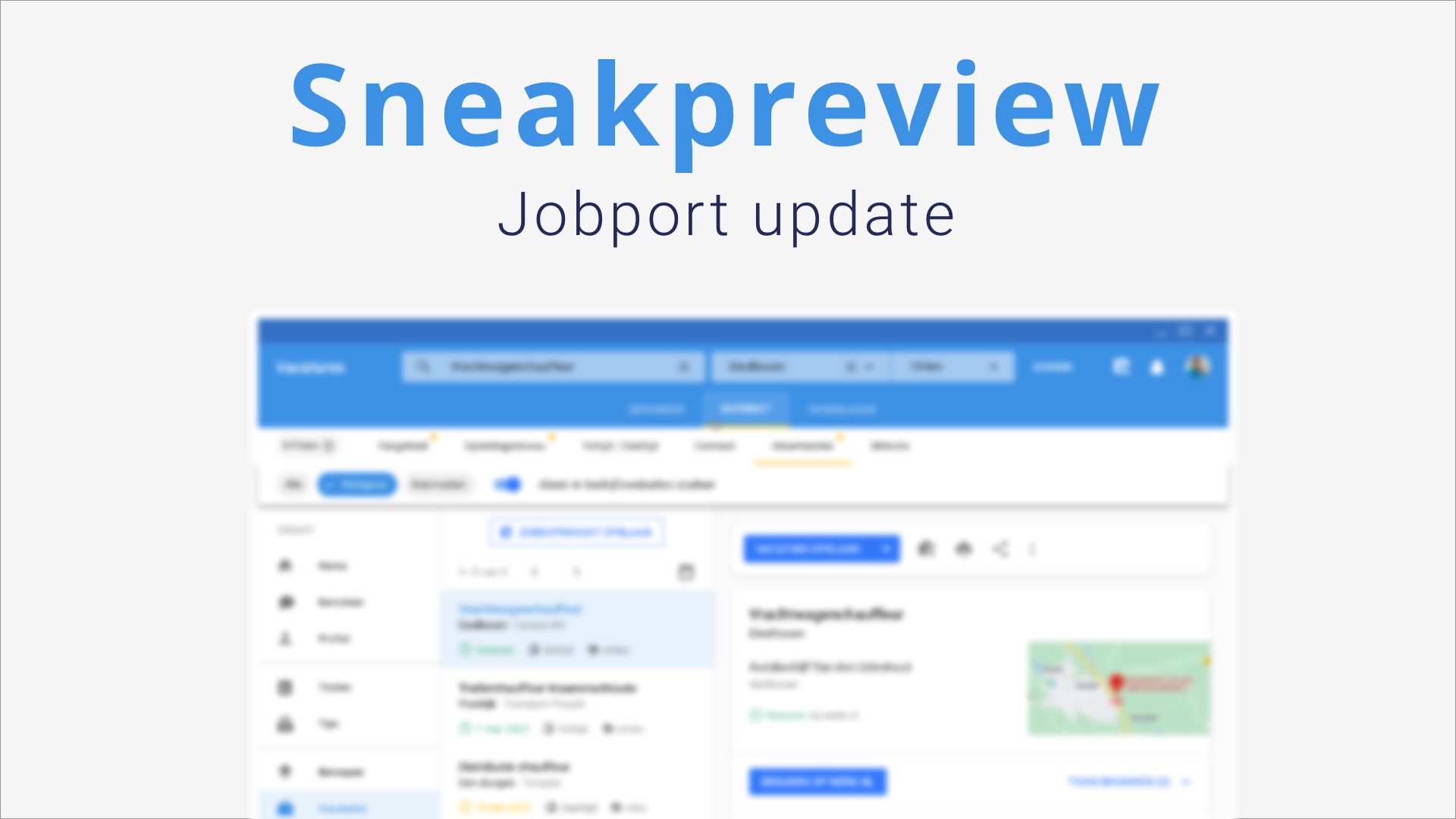 Jobport is nog makkelijker en overzichtelijker - Jobport